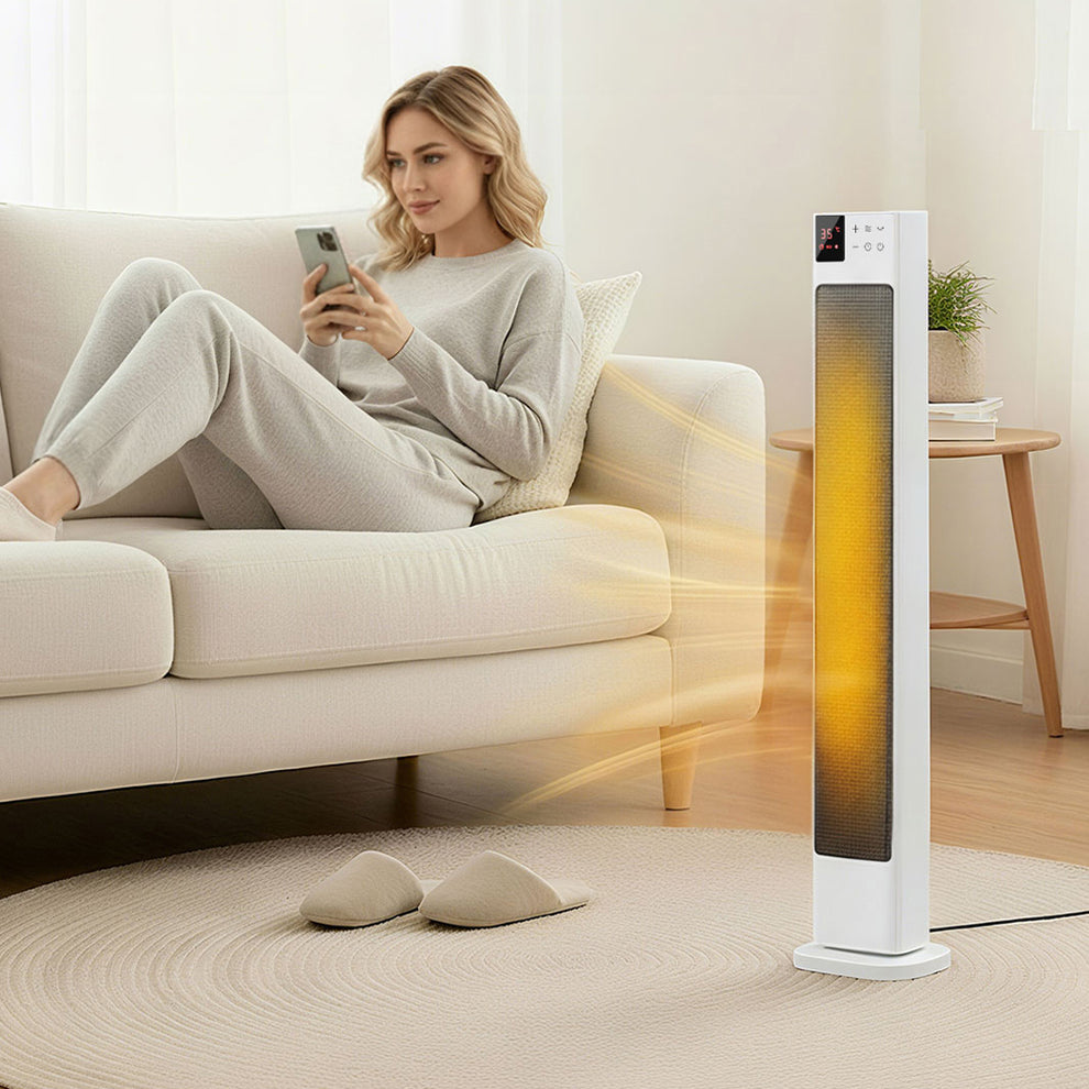 2000W PTC Electric Tower Heater with Remote Control (30-Inch Heat ...