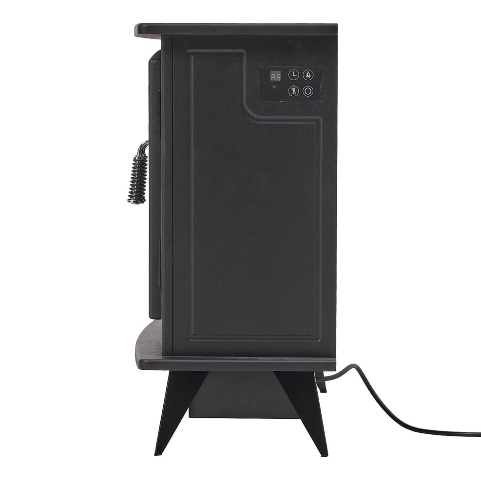 2000W Freestanding Electric Stove Heater LED Flame Log Wood Burner Eff ...